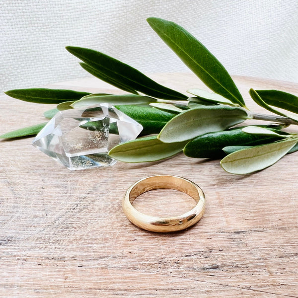 Bloom Thick Band Ring | 14K Gold Fill | Megen Gabrielle Jewelry Studios